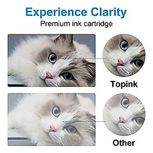 63XL Ink Cartridges Combo Pack Replacement for HP 63 XL Ink TOPINK for Officejet 3830 4650 4652 4655 5200 5255 Envy 4520 4512 Deskjet 1112 2130 2132 3630Printer(1 Black, 1 Tri-Color)