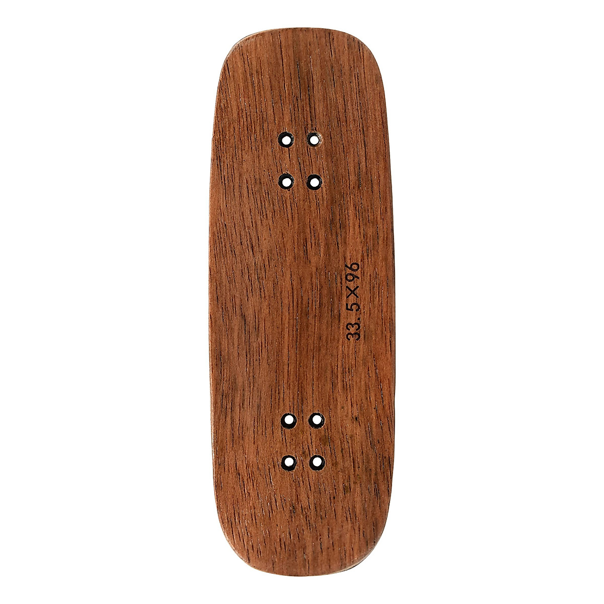 Teak Tuning Prolific Wooden Fingerboard Deck, 33.5mm x 96mm Boxy Shape - Two Tone - 6 Ply with Double Color Mid Plies - Includes Prolific Foam Tape