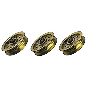 LAWN & GARDEN AMC 3 Heavy Duty Flat Idler Pulleys Compatible with MTD Cub Cadet 753-08171 753-08068A 756-04129 956-04129 756-04129B 956-04129B 756-04129C 956-04129C