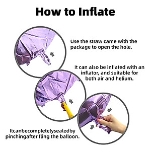 Number 50 Balloons 32 Inch Digital Balloon Alphabet 50th Birthday Balloons Digit 50 Helium Balloons Big Balloons for Birthday Party Supplies Wedding Bachelorette Bridal Shower, Purple Number 50