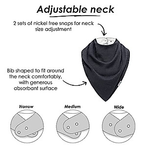 Lovjoy Large Bandana bibs For Kids 4+ Years/Special Needs Bibs/Kids, Teens & Adults (Set 02)