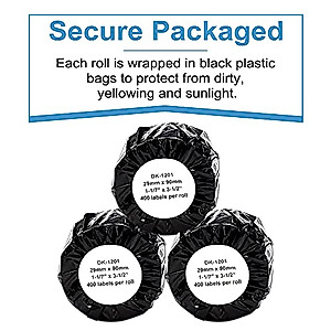 COLORWING Compatible Labels Replacement for Brother DK-1201 Standard Address Labels 1.1 x 3.5 inch Die-Cut 29mm x 90mm, for Brother QL-800 QL-810W QL-700 QL-500, 6 Roll - 400 Labels/Roll