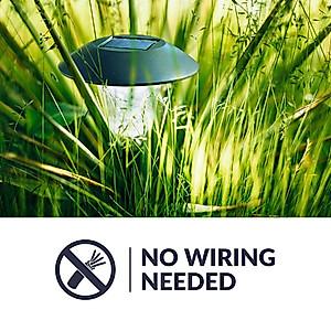 Best Solar Light SOLARPATHF2-2 10X Brightness 3000K Outdoor Solar LED Filament-Style Path Weatherproof Metal Light (4 Pack), 4-pack, Black, 4 Piece