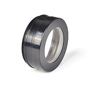 HAYEAR 0.3X Stereo Microscope Auxiliary Barlow Objective Lens for 0.7X-4.5X Objective Lens