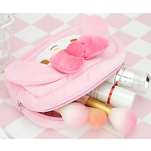 ROFOLO Cute Cosmetic Bag, Cartoon Makeup Bag for Girls, Kawaii Anime Cartoon Capacity bag case for women