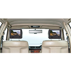 RCA (DRC69705E28G) - 7” Dual Screen Mobile DVD Player System & Game Pad - Set of Two 7-Inch Screens, (6-Piece Kit)