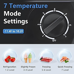 LifePlus Chest Freezer, 3.8 Cu Ft Compact Deep Freezer With Fast Cooling & Convenient Pulley, Perfect for Kitchen Apartment Office, Small Freezer With Low Noise & Energy Saving, Grey