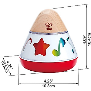 Hape E0332 Rotating Baby Music Box, Spin & Play The Music, Battery Not Needed, 40 x 40 Cm, Multicolor