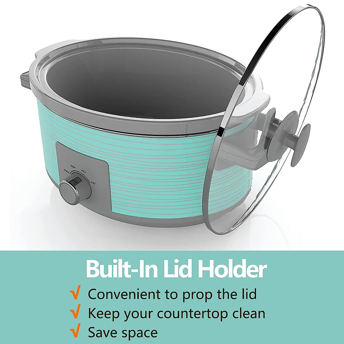 7 Quart Electric Slow Cooker - for the Whole Family with Room for Over 8 Servings