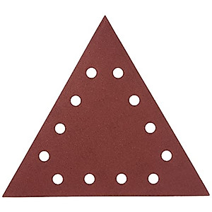 WEN 6377SP120 120-Grit Hook & Loop 11-1/4-Inch Triangle Drywall Sander Sandpaper, 10 Pack