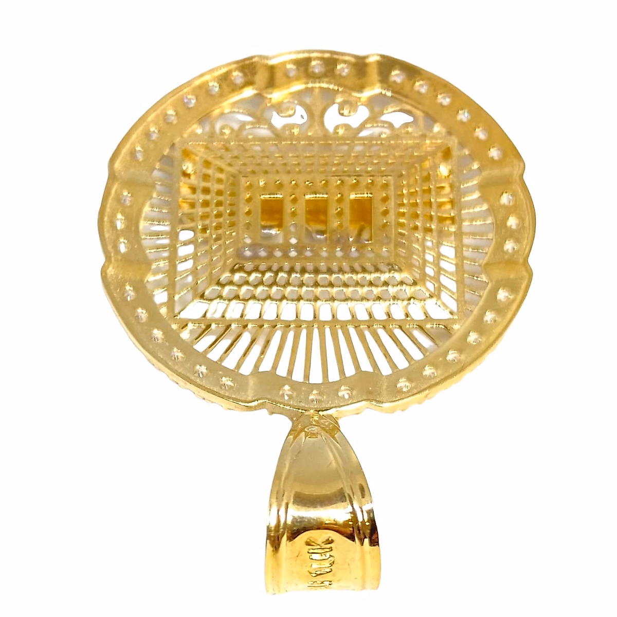 27-38 MM DIAMETER APOSTLES LAST SUPPER PENDANT CHARM REAL 10K YELLOW GOLD SG-2014 (27 MM)