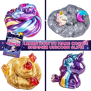 Original Stationery Cosmic Shimmer Slime Kit, Galaxy Glitter Slime with Unicorn Colors, Gift for Girls