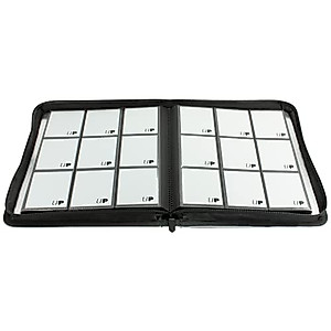 Ultra PRO 9-Pocket Fire Resistant Zippered PRO-Binder: Silver - Protect Your Collectible Sports Cards, Base Ball Cards, Gaming Cards and Collectible Trading Cards In a Fire Resistant Binder