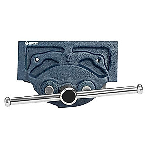 GROZ 7-Inch Heavy Duty Wood-Working Vise | Made from Cast Iron | Plain Screw | "Toe-in" Feature | High Level Precision | Perfect for Home and Professional Use (39001)