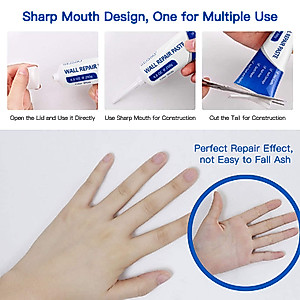 SEISSO Drywall Repair Kit, 500 g Wall Mending Agent- 2 Pack, Wall Spackle Repair Kit with Scraper, Patch for Wall Hole Filler, White Spackle Wall Repair Paste, Plaster Dent