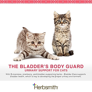 Herbsmith Bladder Care- Bladder Support for Cats- Urinary Tract Cat Supplement – Maintains Kidney Health for Cats– 75g
