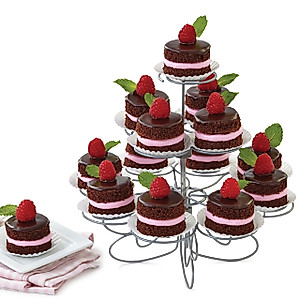 Wilton Cupcakes 'N More Small Cupcake Stand - Metal Dessert Stand