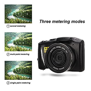 Kafuty-1 4K Digital Camera,HD 48MP Video Camera Digital Vlogging Camera with 3.2in IPS Screen,16X Digital Zoom Vlogging Camera,with 3.5mm External Microphone Port