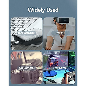 SOLMIMI USB Extension Cable, USB 3.0 A Male to USB A Female Cord, USB Extender Cable Compatible for PS4, PC, Laptop, TV, Headphone, Hard Drive, Keyboard, Mouse, Printer, Webcam (4FT/1.2M, Black)