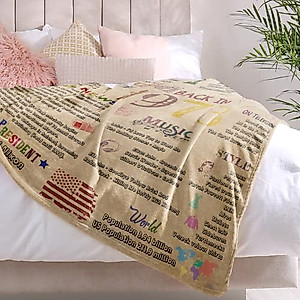 elseven 50th Birthday Gifts for Women or Men 50th Birthday Gifts 50th Birthday Gift Ideas 1973 Birthday Gifts 50 Year Old Gifts for Women Turning 50 Throw Blanket 60 x 50 Inch