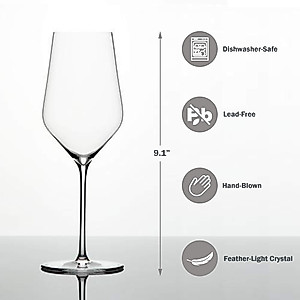Zalto Denk'Art White Wine Hand-Blown Crystal Glasses | Set of 2 Single Packed Boxes