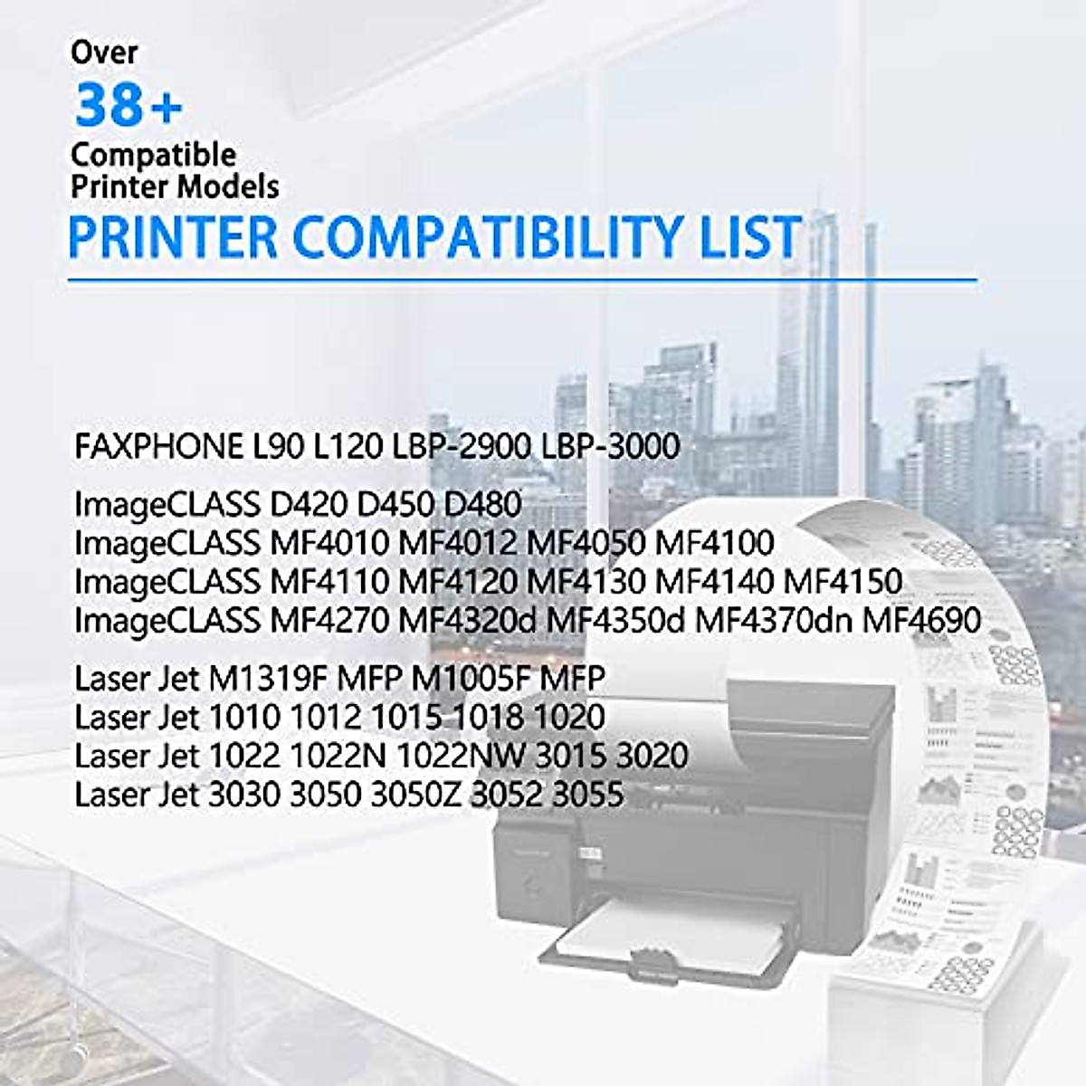 NineLeaf Compatible Toner Cartridge Replacement for Canon 104 CRG104 FX-9 FX-10 to use with D420 D480 MF4150 MF4350D MF4270 MF4380dn Printer(2 Black)