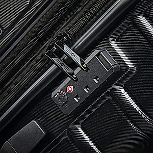 Samsonite Omni 2 Hardside Expandable Luggage with Spinner Wheels, Checked-Large 28-Inch, Midnight Black