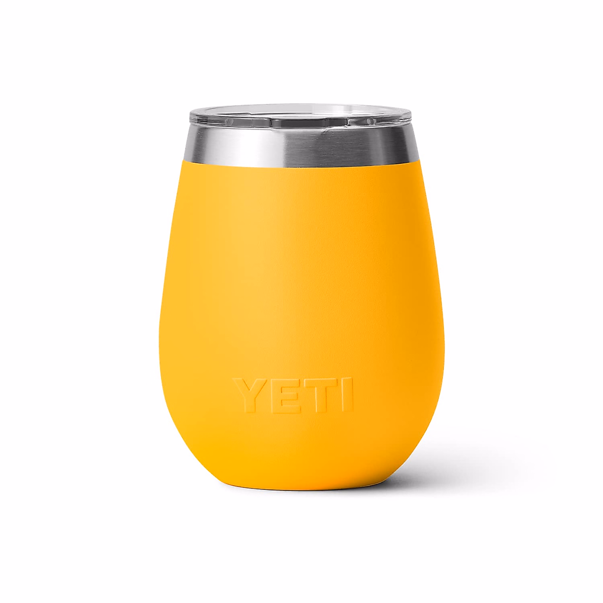 YETI Stainless Steel Rambler Wine Drinking_Cup, Vacuum Insulated, with MagSlider Lid, 10 Ounces, Alpine Yellow