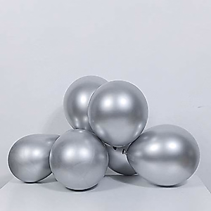 Navy Blue Balloon Kit 18In 12In 5In Sliver Balloon Arch Garland For Festival Picnic Family Engagement, Wedding, Birthday Party, Blue Theme Anniversary Celebration Decoration (Bule 135pcs)