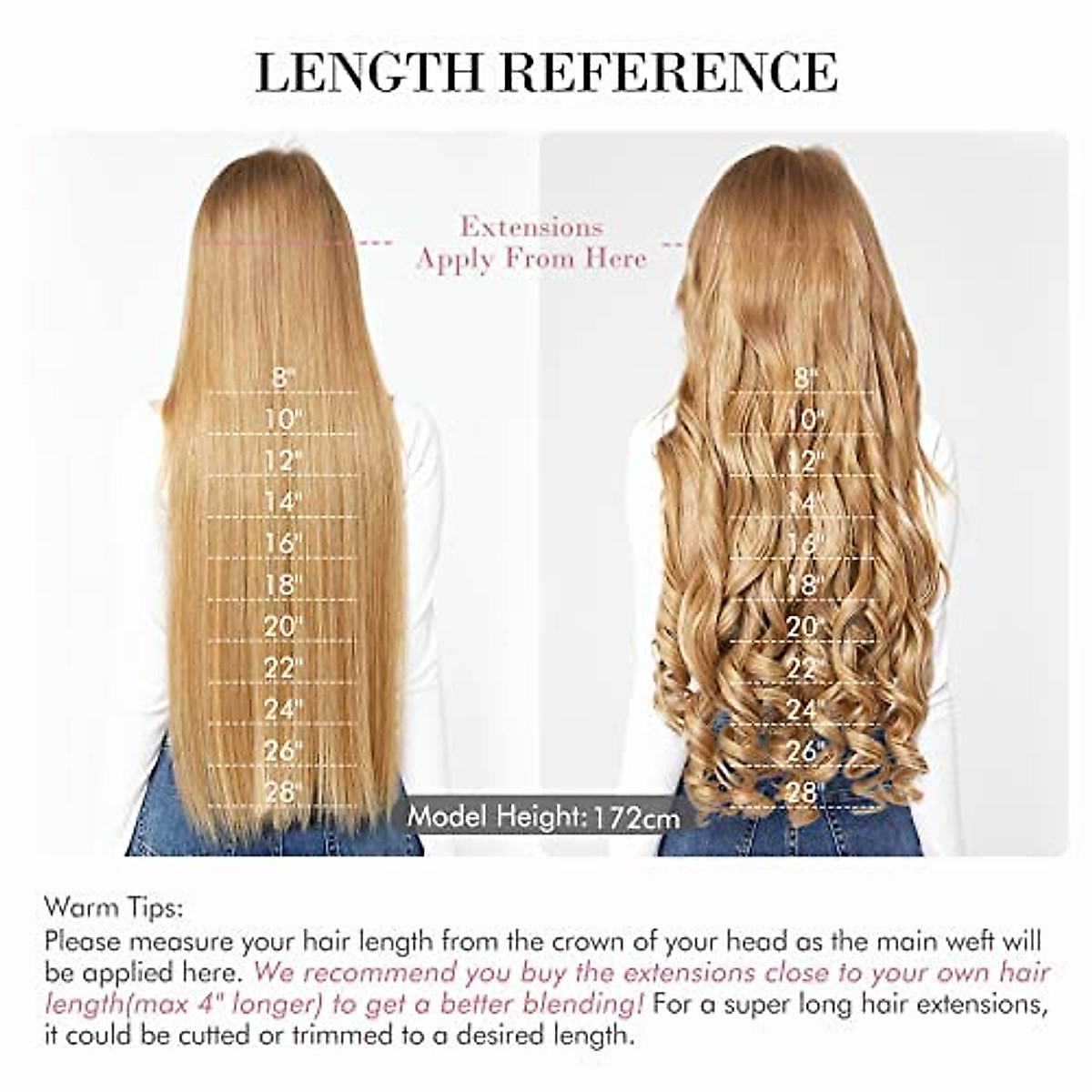 REECHO Invisible Wire Hair Extensions with Transparent Headband Adjustable Size Removable Secure Clips in Curly Wavy Secret Hairpiece for Women 20 Inch - Dark Chocolate Brown with Golden blonde mixed