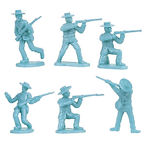 BMC The Alamo Plastic Army Men - Texas vs. Mexico 37pc Soldier Figures