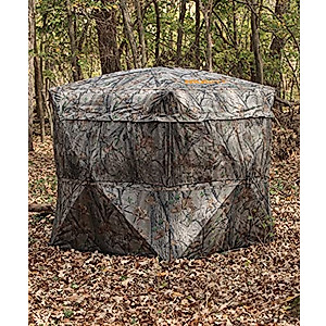 Muddy Hunting Outdoors Water Resistant Black Backed 3-Person Easy Set Up VS360 Ground Blind - Epic Camo