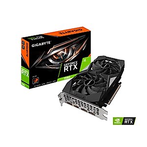 Gigabyte GeForce RTX 2060 D6 6G (rev. 2.0) Graphics Card, 2X WINDFORCE Fans, 6GB 192-Bit GDDR6, GV-N2060D6-6GD REV2.0 Video Card