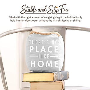 Pavilion Gift Company 72157 No Place Like Home Door Stopper, 5 by 6-Inch , Gray