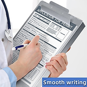 Sunnyclip Metal Clipboard with Storage, Aluminum Three-Tier Box Clipboards,Binder Form Holder with High Capacity Clip,Great for Worksites,Management,Office Business Professionals,14 x 9 x1.5 inch