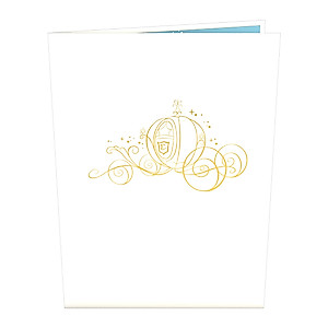 Lovepop Disney's Cinderella Pop Up Card, 5x7-3D Greeting Card, Disney Birthday Cards for Kids, Pop Up Cards for Any Occasion