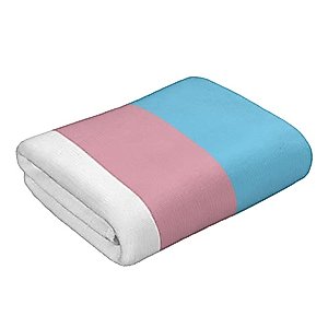 TSHIGO Transgender Pride Flag Towel 27.5x16 Inches Absorbent Hand Towel Superfine Fiber Bathroom Washcloth
