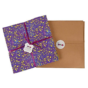 Soimoi Batik Print Precut 5-inch Cotton Fabric Quilting Squares Charm Pack DIY Patchwork Sewing Craft