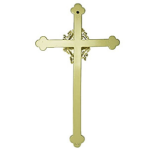 Cathedral Art Wall Cross, for Parents, Grandparents, 8-Inches, Gold Plated, by Abbey & CA Gift