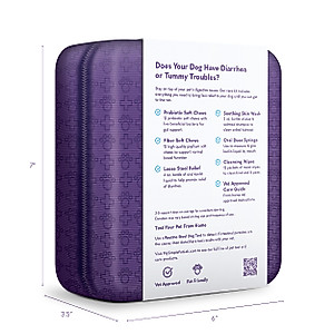 MySimplePetLab Diarrhea Care Dog Kit | Anti-Diarrhea for Dogs to Relieve Loose Stool | Helps Soothe Upset Stomach | Liquid Kaolin, Probiotics and Fiber