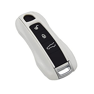 Zorratin (3-pieces) Center + Side Key Fob Casing Cover for Newer Porsche Panamera 2017+ Cayenne 2018+ 911 2020+ Taycan
