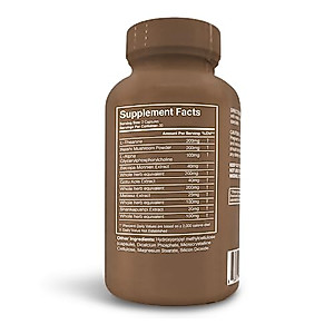 Terra Health Essentials NOOFOCUS - Nootropics Brain Support Supplement with Adaptogenic Mushrooms, Alpha-GPC, Gotu Kola, L-Theanine for Focus & Memory - All Natural, 30 Day Supply