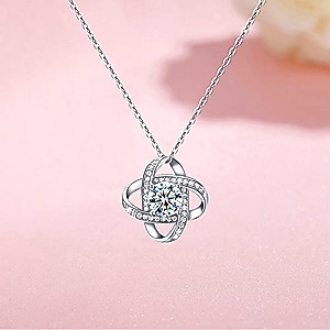 Diosky Love Knot Necklace, Gifts for Best Friend, Friendship Gifts for Women - Best Friend Friendship Necklace - Birthday Gifts for Female Friends, Her, Girl, BFF, Bestie