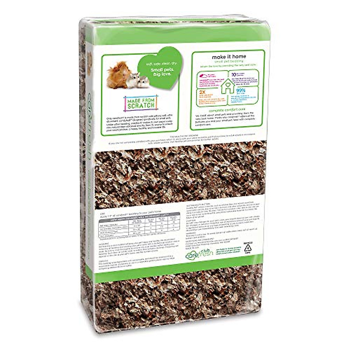 carefresh 99% Dust-Free Natural Paper Small Pet Bedding with Odor Control, 30 L