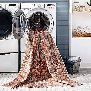 Artistic Weavers Stacia Oriental Washable Area Rug, 5 ft x 7 ft 6 in, Red/Blue