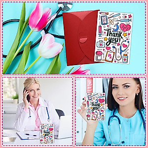 FLYAB Thank You Card for Nurse Doctor 4"x6" Medical Healthcare Workers Thank You Card with Envelope for EMTs Essential Medical Staff