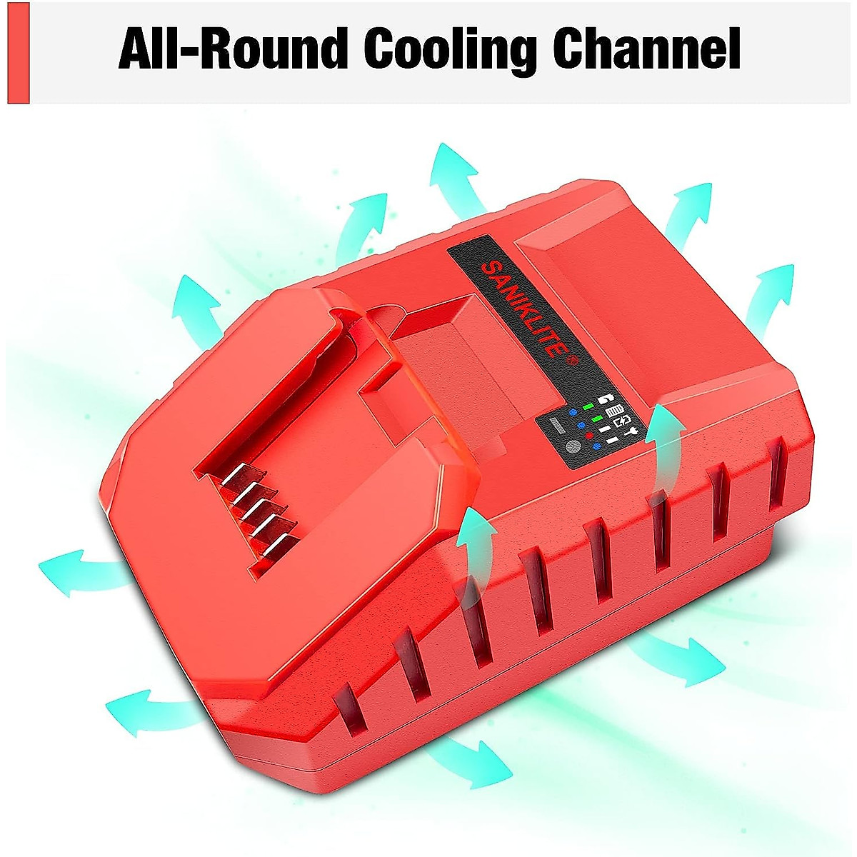 Battery Charger For Hilti, Portable C 4/12-50 12V Lithium Power Tools Battery Charger, 57W Fast Charging With Dual LED Systems & USB Port Cordless Battery Pack Charger For Hilti 12 Volt Li-ion Battery