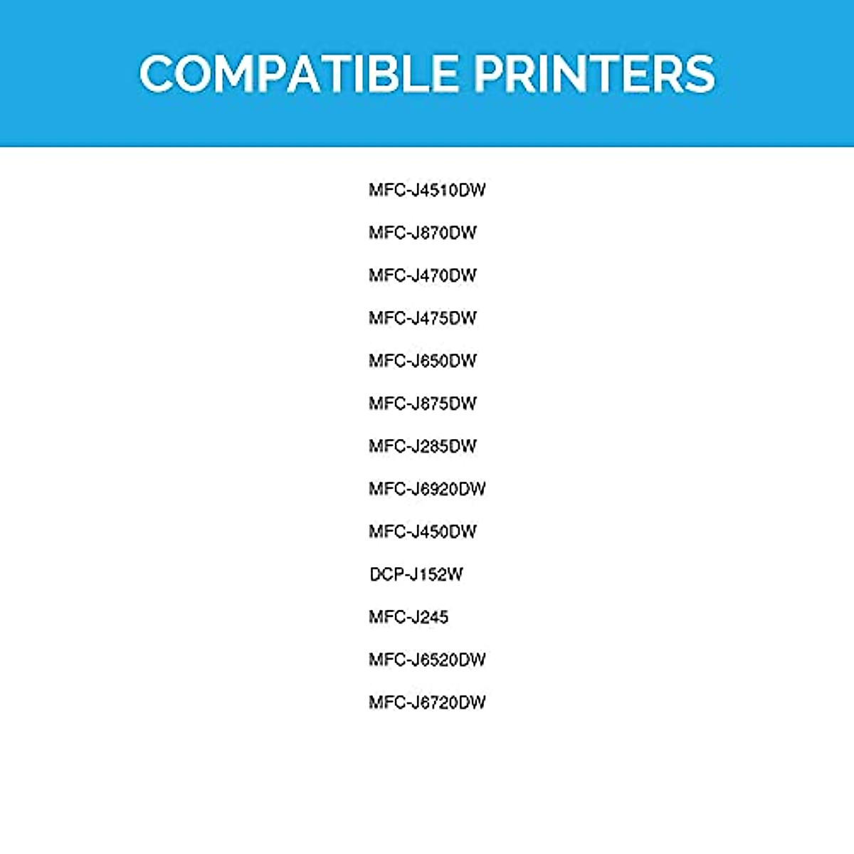 LD Compatible Ink Cartridge Replacement for Brother LC103 High Yield (2 Black, 1 Cyan, 1 Magenta, 1 Yellow, 5-Pack)