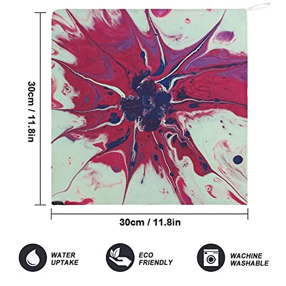 Lurnise Hand Towel Watercolor Hand Towels Dish Towel Lanyard Design for Bathroom Kitchen Sports