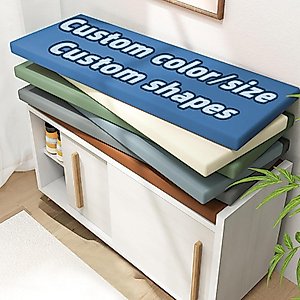 Custom Size Bench Cushion - Personalized Size Non-Slip Bench Pads, Indoor Bay Window Cushion, Sofa Renovation Cushion,Outdoor Garden Patio Cushion